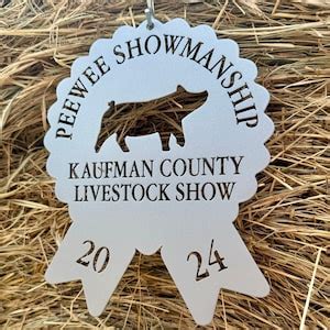 Customizable Metal Livestock Award Pick Your Breed Showmanship Awards