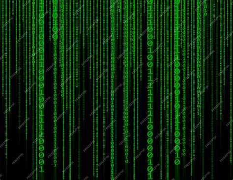 Premium Photo Abstract Green Technology Binary Background Binary Computer Code Programming