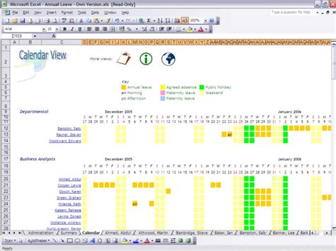 Free Annual Leave Spreadsheet Excel Template Db Excel Com