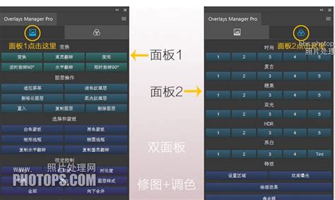 专业级调色，视觉特效，叠成纹理 Overlays Manager Pro 中文汉化版 Ps扩展面板 Lightroom摄影photoshop后期