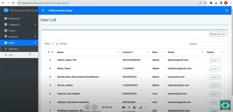 Online Jewellery Shop Management System Project In PHP
