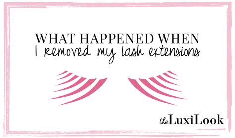 What Happened When I Removed My Lash Extensions
