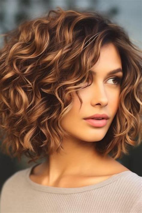 83 Cute Shoulder Length Curly Hairstyles To Try This Year Love Yarn