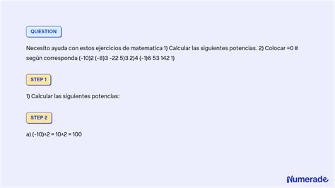 SOLVED Necesito Ayuda Con Estos Ejercicios De Matematica 1 Calcular