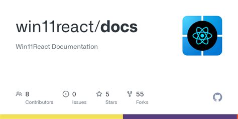 github win11react docs win11react documentation