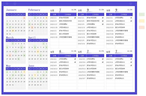 月度工作计划表模板免费下载（精选excel模板第一辑共8套） 趣帮office教程网