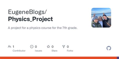 Github Eugeneblogsphysicsproject A Project For A Physics Course