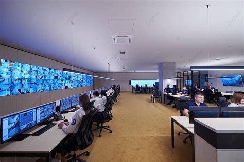 Security Data Center Operators Working Together In A Group Photo