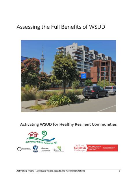 Assessing The Full Benefits Of Wsud Pdf