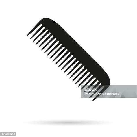 Ikon Sisir Siluet Sikat Rambut Untuk Rambut Penata Rambut Dan Tukang