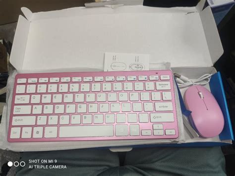 Pink Keyboard And Mouse Combo Computers Tech Parts Accessories Computer Keyboard On Carousell