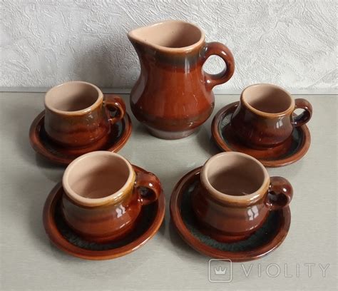 Кофейний сервіз чашки та молочник 115896128 купити Violity