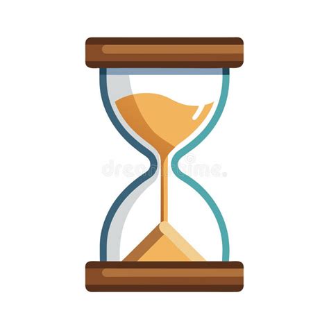 Classic Sand Timer Icon Countdown Deadline And Time Management Concept Stock Vector