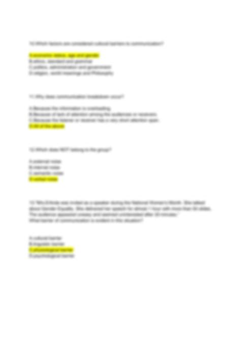 Solution Samlillies Oral Communication Practice Quiz 1 Studypool