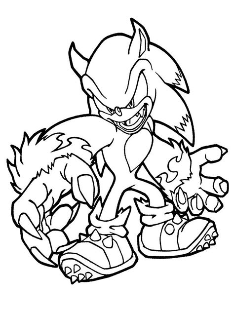 Sonic Peleando Con Shadow Para Colorear