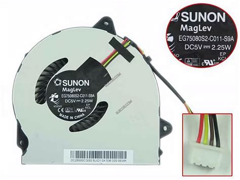 SUNON EG75080S2-C011-S9A Cooling Fan DC 5V 2.25W 4-wire