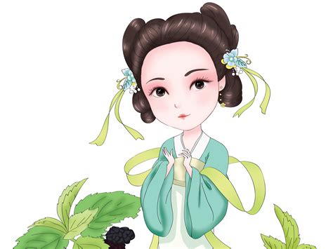 茶包装设计 金陵十二钗q版形象 红楼梦插画是小扬咩 站酷zcool