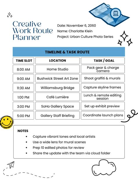 Free Route Planner Templates To Customize Online