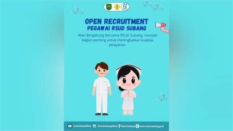 RSUD Subang Buka Lowongan Kerja Untuk Dua Posisi Dibutuhkan Orang Berikut Syaratnya
