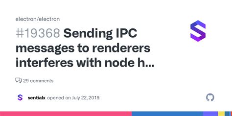 Sending IPC Messages To Renderers Interferes With Node Module On