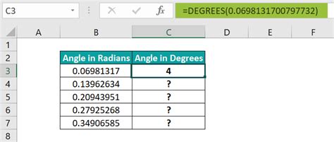 degrees function in excel formula examples how to use
