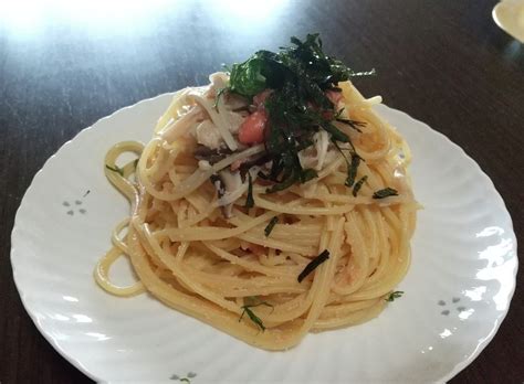 きのこ入り明太子パスタ By クックちゃる 【クックパッド】 簡単おいしいみんなのレシピが396万品