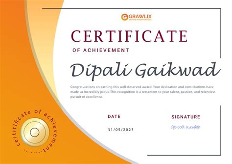 grawlix on linkedin certificateofachievement hardwork appreciation