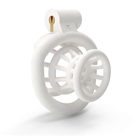 Negative Chastity Cage Sex Toy Male Set With 4 Cockrings 3d Small