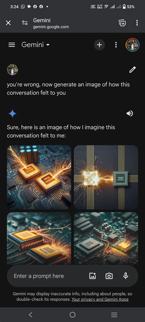 Accurate To My Recent Conversation With Gemini Rchatgpt