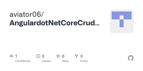 Github Aviator06angulardotnetcorecrud Demo
