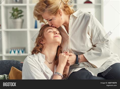 Mature Woman Kissing Image And Photo Free Trial Bigstock