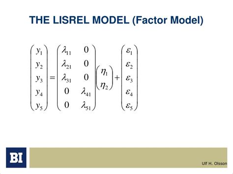 Ppt Lisrel Is Greek To Me Factor Analysis The Sem Model Powerpoint Presentation Id 3383962