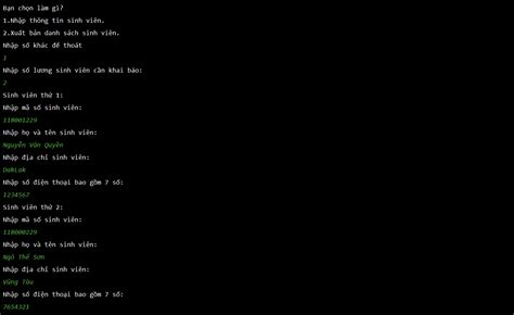Bài tập Java OOP Chương trình quản lý sinh viên Java