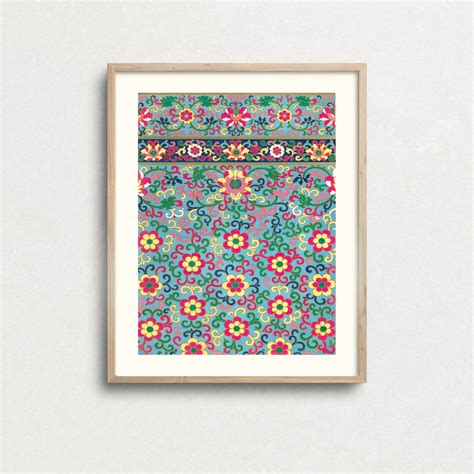 Eclectic Gallery Wall Print Set Set Of 9 Vibrant Wall Art Etsy