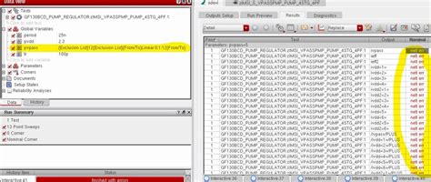 parameters sweep in ade xl results in netl err custom ic design