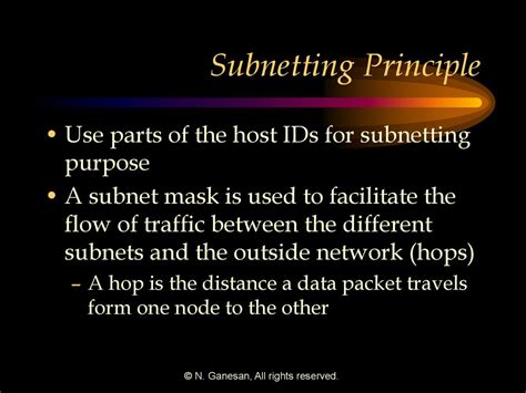 Subnets In Tcpip Networks © N Ganesan Phd Ppt Download