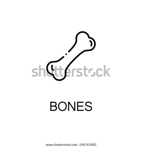 Bones Flat Icon Single High Quality Stock Vector Royalty Free 546763483