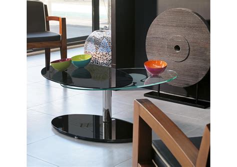 Acheter Votre Table Basse Originale En Verre Avec Plateau Pivotant Chez Simeuble