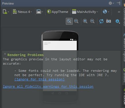 Android Studio Render Error Stack Overflow