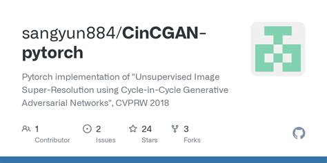 Github Sangyun884cincgan Pytorch Pytorch Implementation Of
