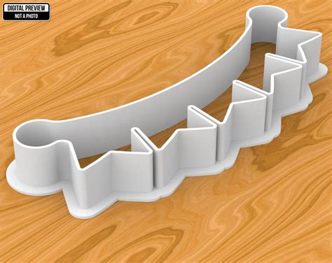 Banner Cookie Cutter Selectable Sizes And Designs Sharp Edge Etsy