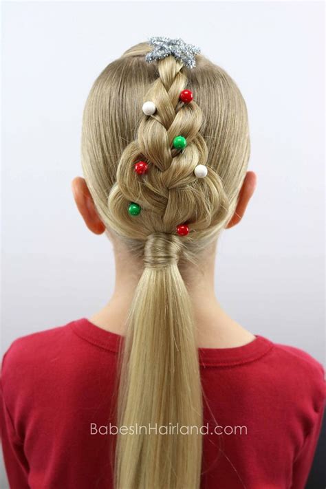 Christmas Tree Braid Babes In Hairland Tree Braids Cool Braid