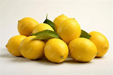 Premium Photo Fresh Lemon Solid Color Background Image