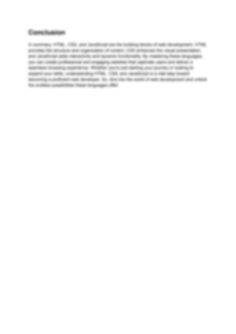 Solution Understanding The Basics Of Html Css And Javascript In Web