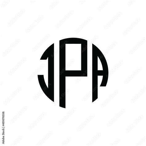 Jpa Letter Logo Design Jpa Modern Letter Logo With Black Background