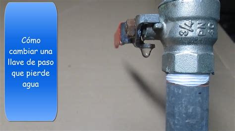 Cómo cambiar una llave de paso que pierde agua 02