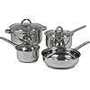 Sedona Stainless Steel 7 Pc Cookware Set Home And Kitchen