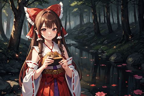 Illustration By Hakurei Reimu Ai R Aiart