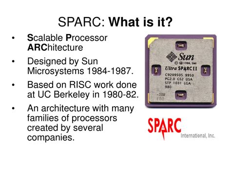 Ppt Sparc Architecture Powerpoint Presentation Free Download Id3221743