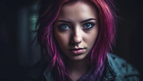 Premium Ai Image Beautiful Young Woman Exudes Confidence In Fine Art